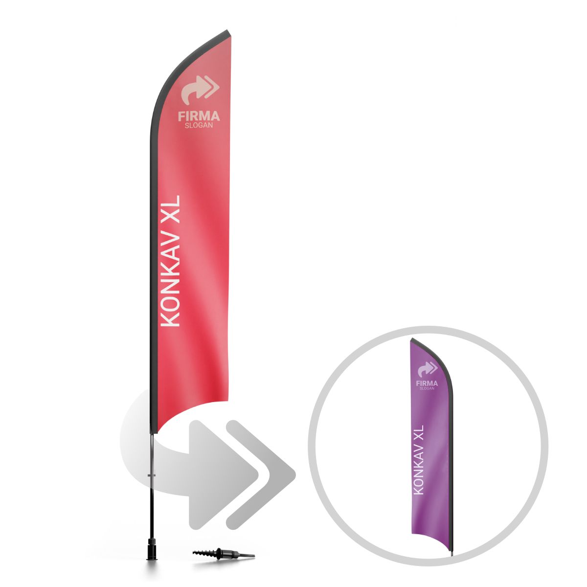 Beachflag bedrucken ️ Jetzt Beachflag selbst gestalten