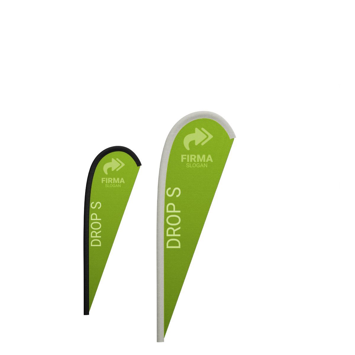 Dropflags 180 cm hoch günstig bedrucken ️ Ab zum Druck