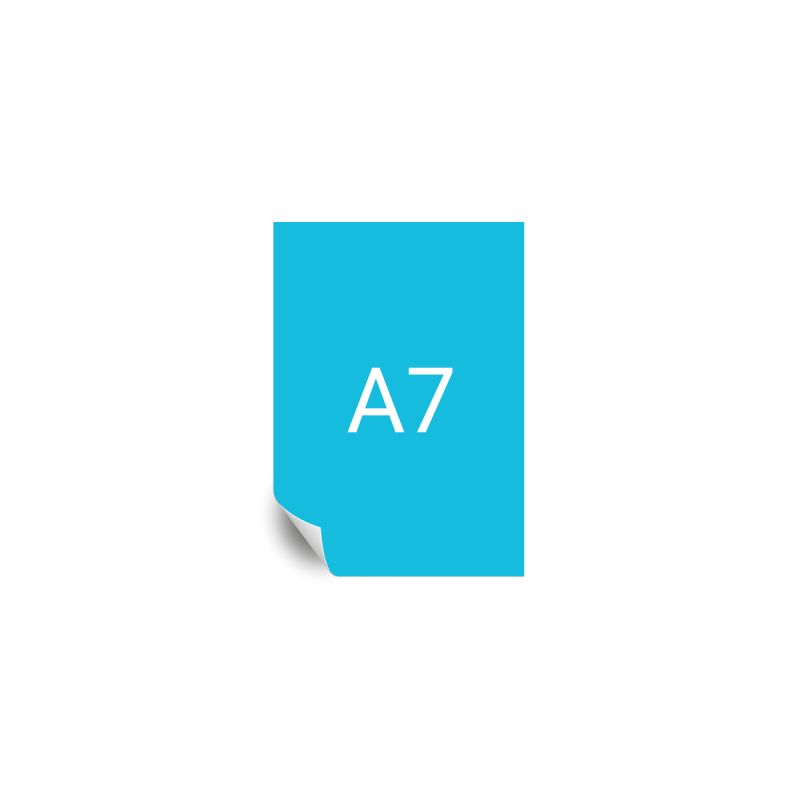 Aufkleber DIN A7 Größen selbst gestalten ️ Made in Germany