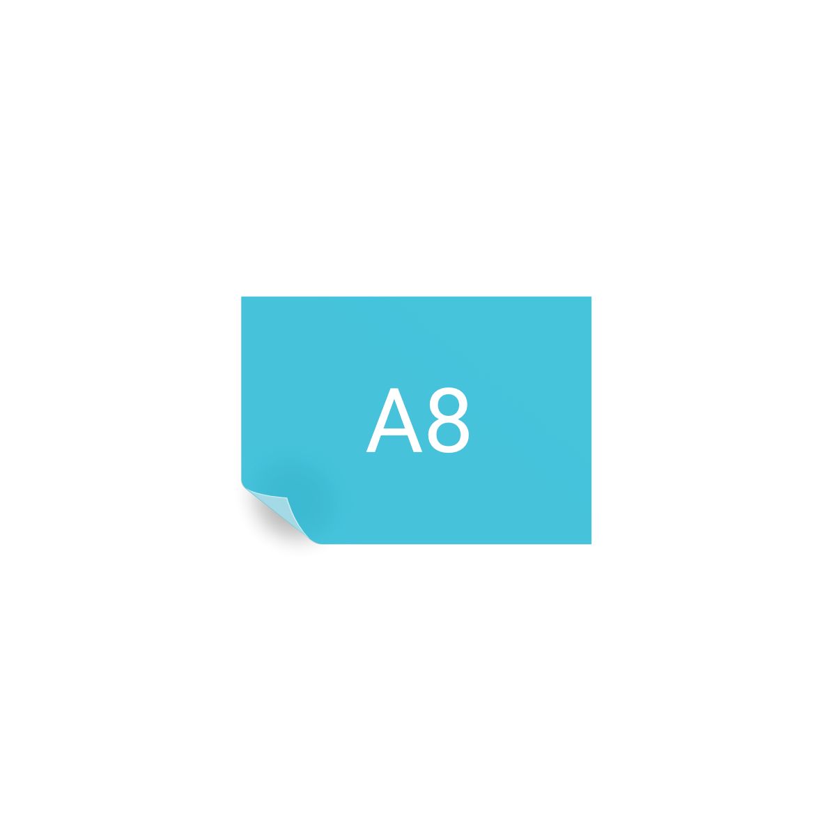 Aufkleber DIN A8 Größen selbst gestalten ️ Made in Germany