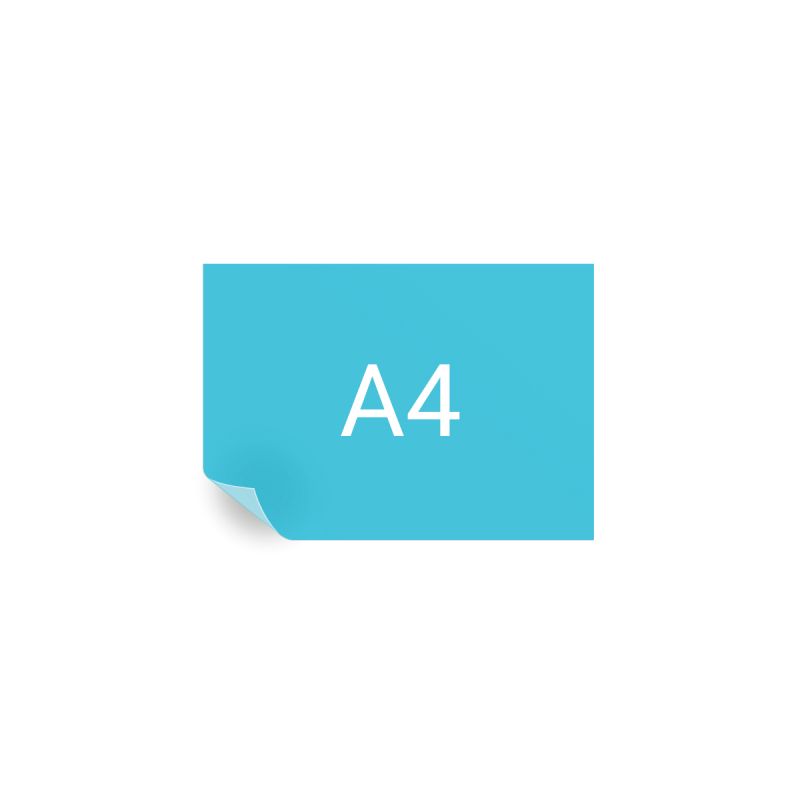 Aufkleber DIN A4 Größen selbst gestalten ️ Made in Germany