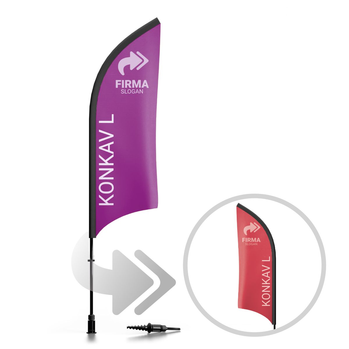 Beachflag bedrucken ️ Jetzt Beachflag selbst gestalten